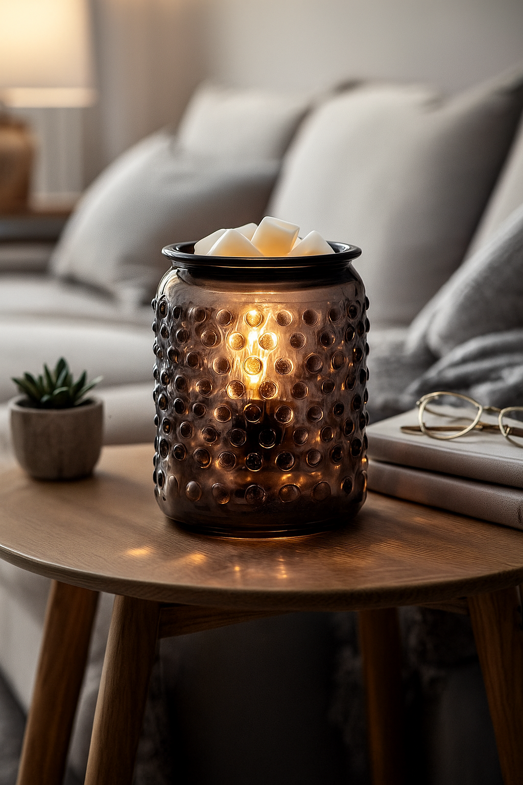 Vintage Bulb Illumination Warmer – Smokey Hobnail | Wax Melt Warmer ...